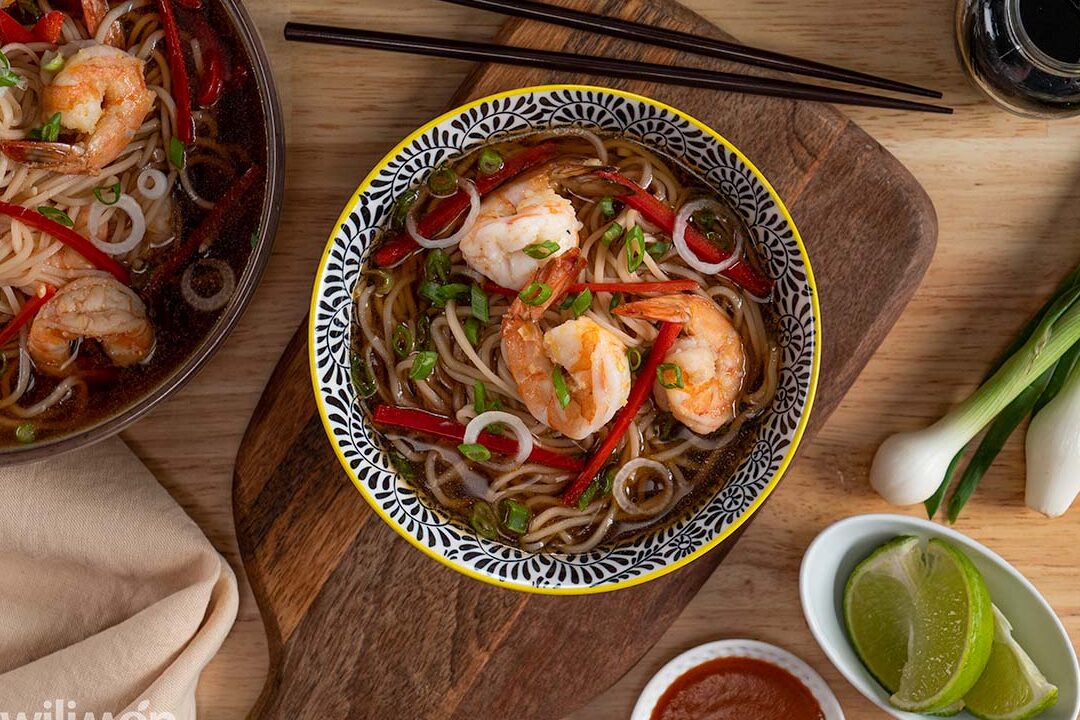 👨‍🍳Cómo preparar ramen de gambas con salsa de soja